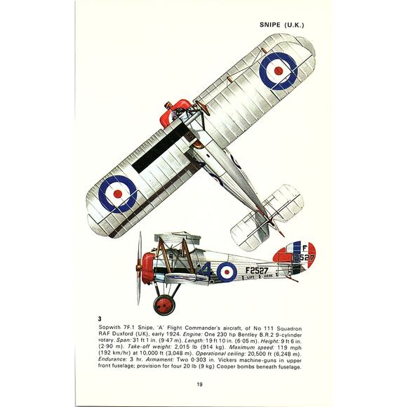 None and/or Unknown | Other | Sopwith Snipe 7f Haefeli Dh3 Uk ...